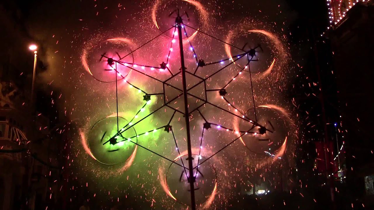 Ground fireworks @ the feast of Hal-Balzan Festa Marija Annunzjata 2013 ...