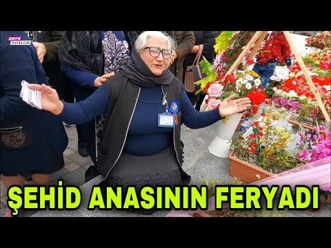 Şəhid Məhəmmədəlinin anası fəryad etdi - Ağdam Şəhidlər xiyabanı