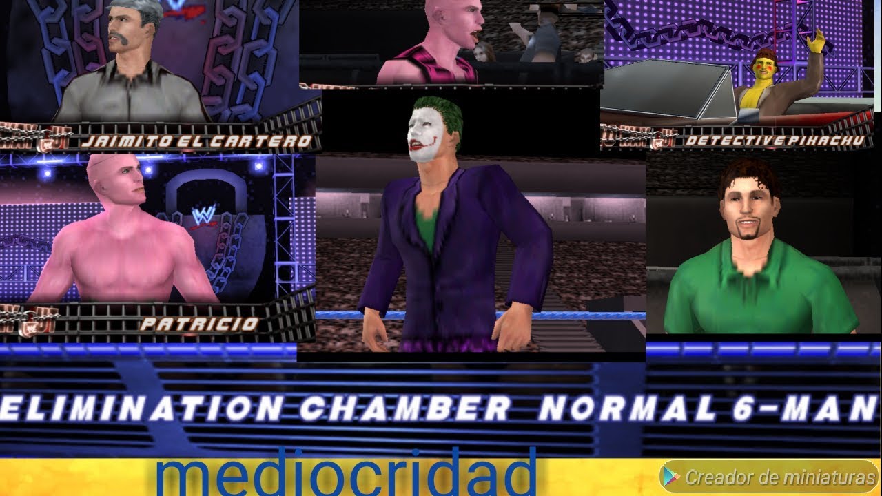 WWE SVR 2008 elimination chamber creaciones mediocres especial 10 subs ...