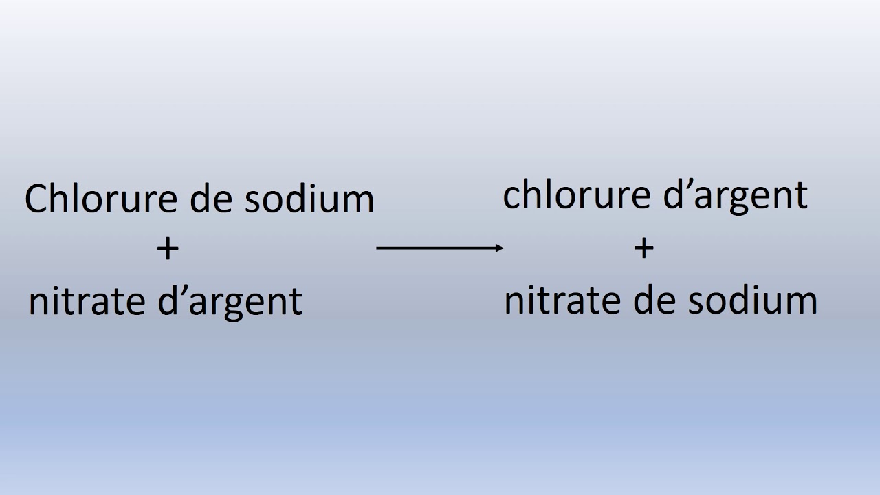 Identification des ions chlorure - YouTube