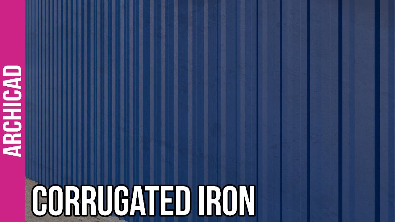 How to create anything in ArchiCAD: Corrugated Iron - YouTube