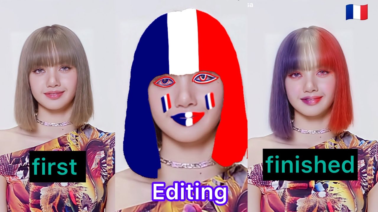 France flag Hair Colour Lisa 🇫🇷 #ashutosh #france #viralvideo # ...