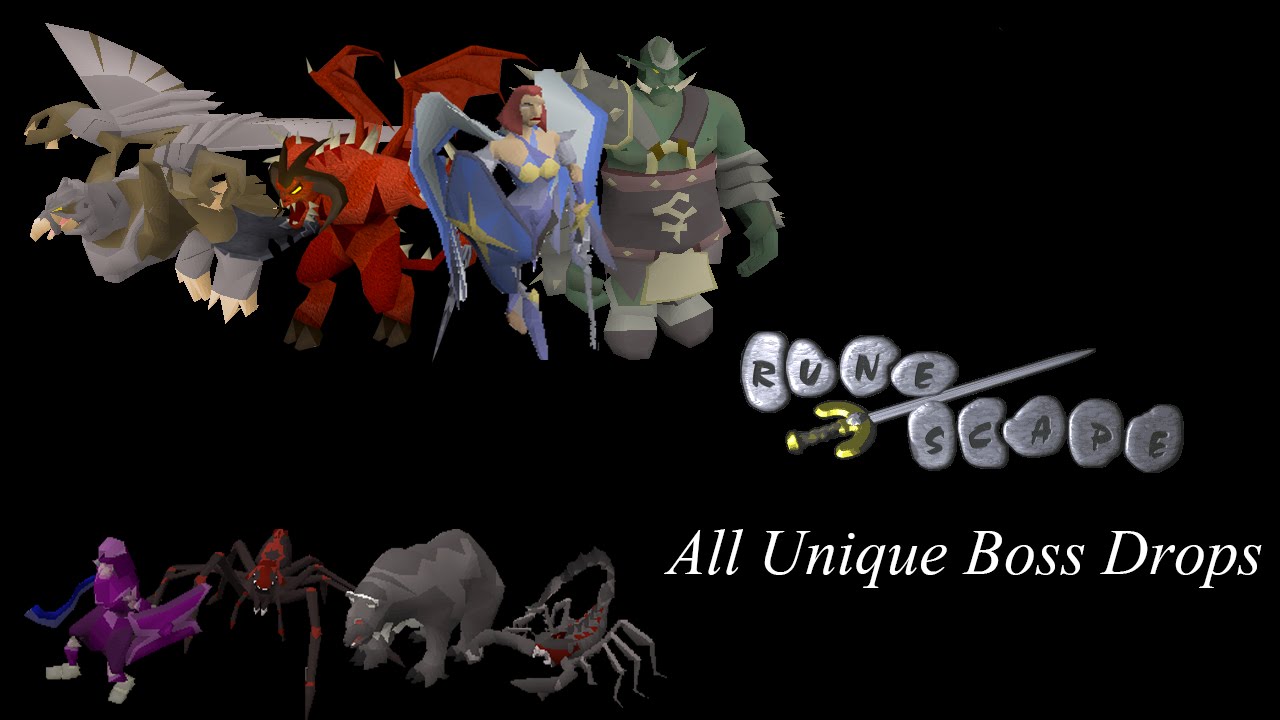 Oldschool Runescape: All Unique Boss Drops - Episode 2 - YouTube