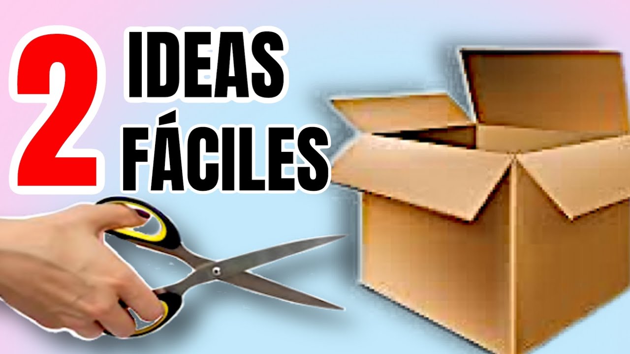 2 MANUALIDADES FÁCILES Y RAPIDAS CON TROZOS DE CARTÓN | ORGANIZADORES ...