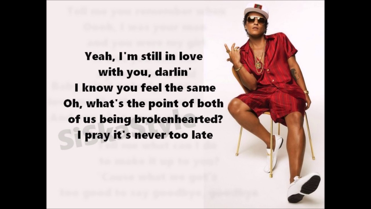 Bruno Mars - Too good to say goodbye (karaoke) - YouTube