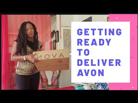GETTING AVON ORDERS READY FOR DELIVERY. PREPARE ORDER AVON POU ...