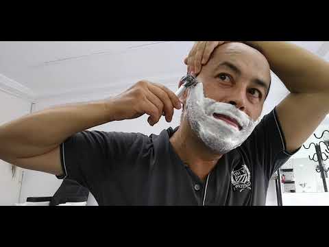 Mühle r41 ve Perma sharp yarım jilet ile tek perde sakal tıraşı