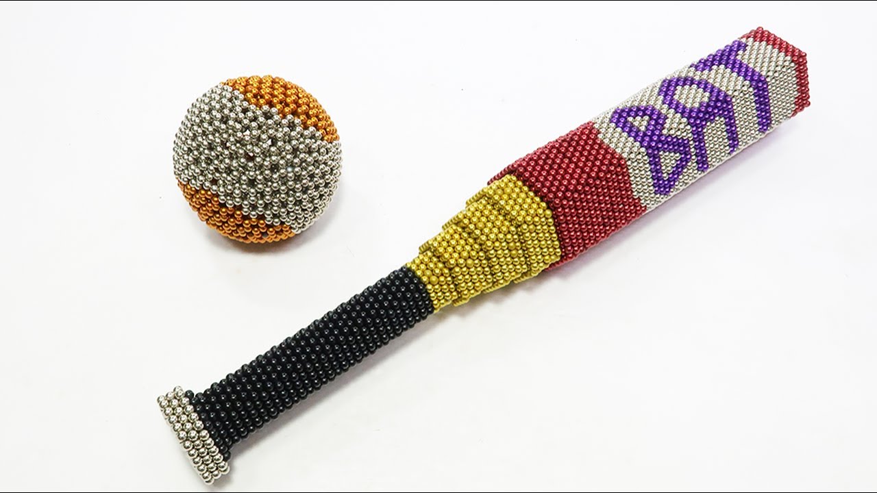 Playing Baseball with Magnet Balls | Make Softball Bat Magnetic Balls ...