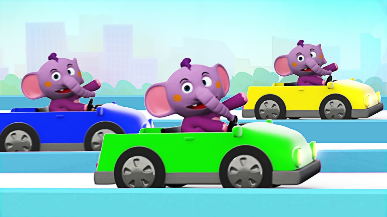 Toy Car Racing Game | Learn Colors with Educational Cartoons for ...