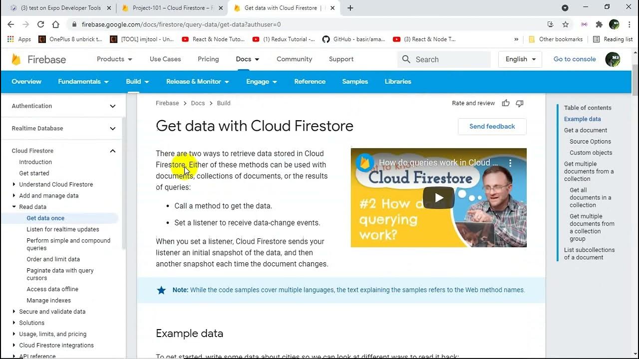 React Native For Beginner ReactNative101 Part59 FetchData With Document Name - YouTube