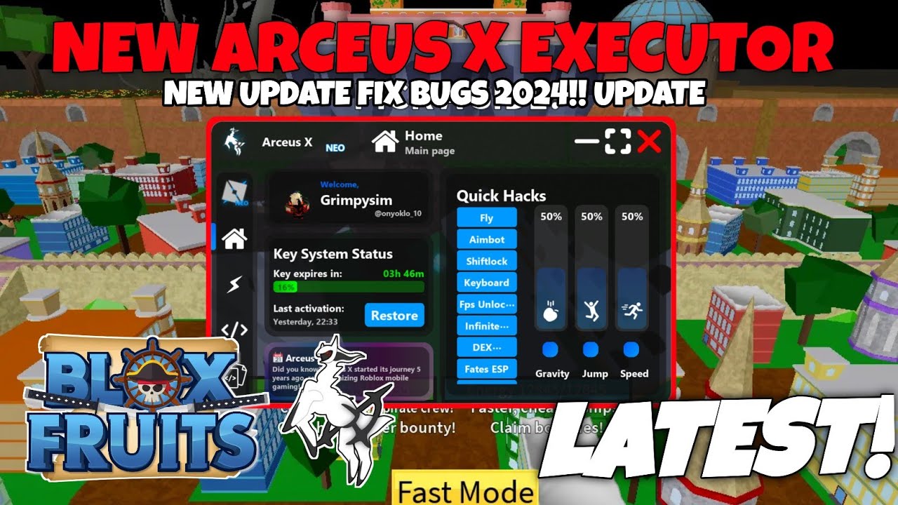 ARCEUS X NEO - EXEUCUTOR UPDATE 2024! FIX BUGS AND ERROR | WORK ANY ...