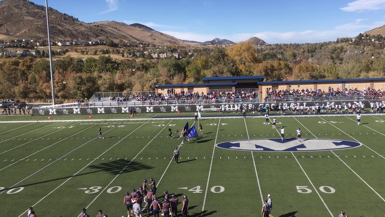 Blaster the burro & band after a Mines touchdown - YouTube