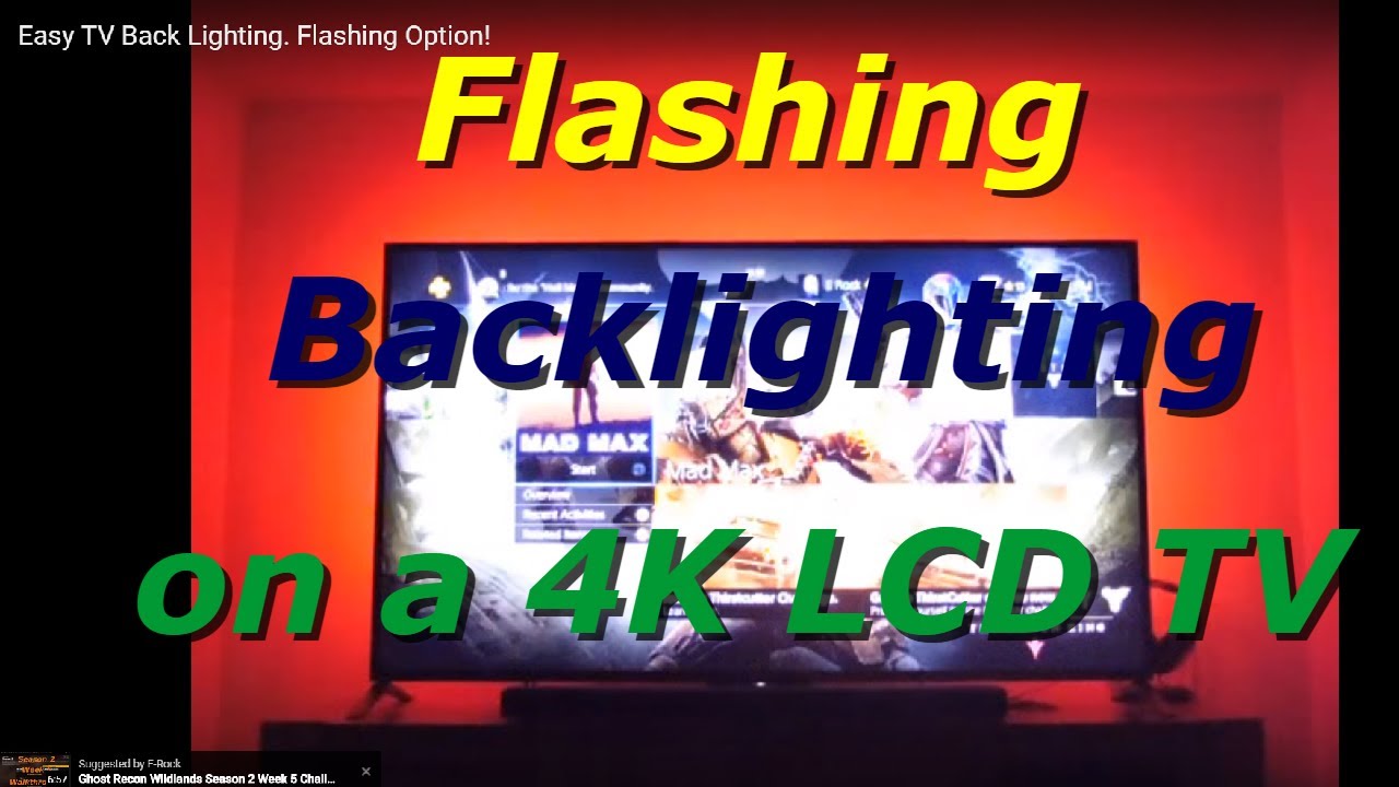 Easy TV LED Back Lighting Option. ( Flashing ) - YouTube