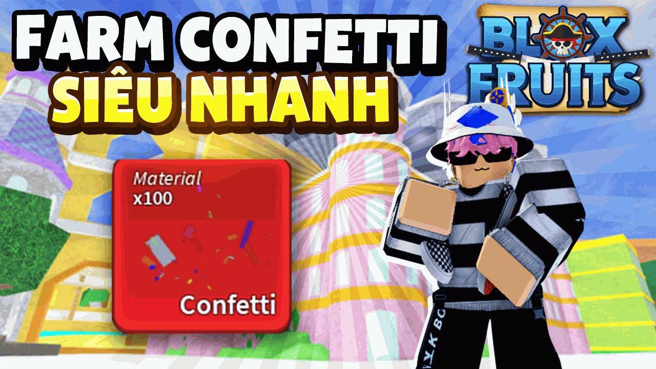 Cách Farm 100 CONFETT Trong 1 Phút Blox Fruit | Roblox - YouTube