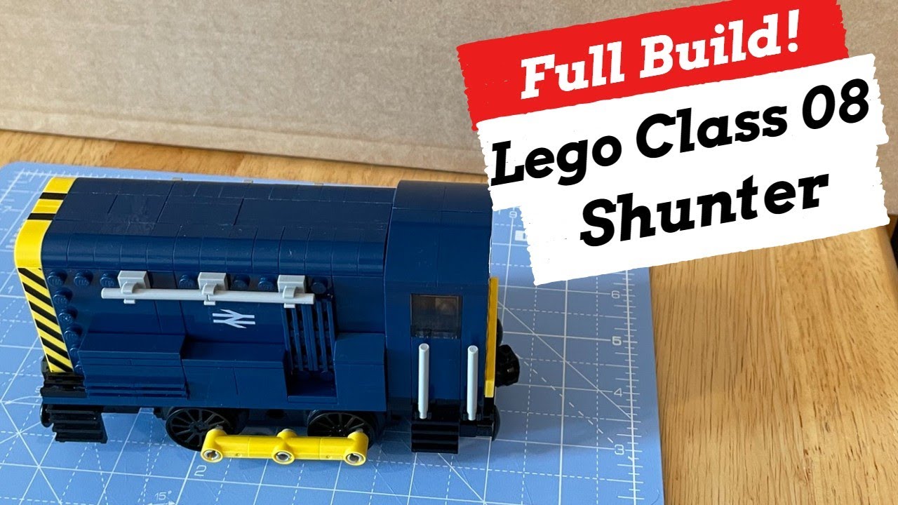 FULL BUILD! Lego Class 08 Shunter Powered Up option BR Blue Livery ...