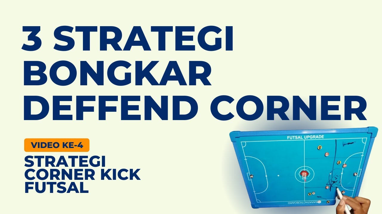 3 STRATEGI BONGKAR PERTAHANAN LAWAN DARI CORNER KICK. FUTSAL SETPLAY ...