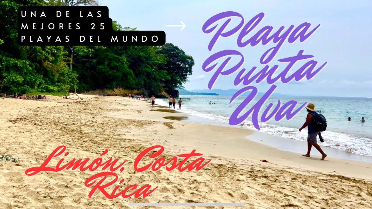 Playa Punta Uva, Limón, Costa Rica una de las MEJORES en el MUNDO - YouTube