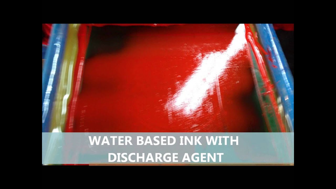Discharge screen print - YouTube