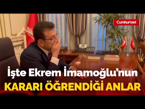 İşte Ekrem İmamoğlu'nun siyasi yasak ve hapis cezasını öğrendiği anlar: Günler sonra ortaya çıktı