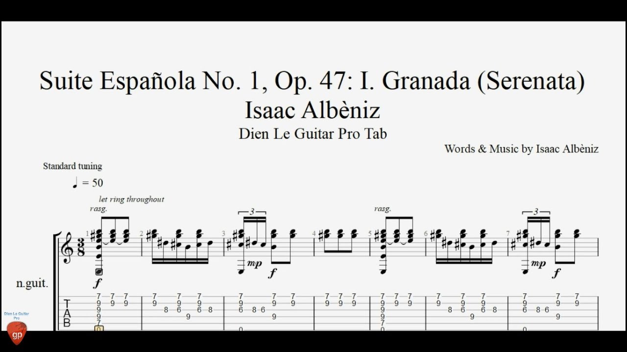 Isaac Albèniz - Suite Española No. 1, Op. 47-I. Granada (Serenata ...