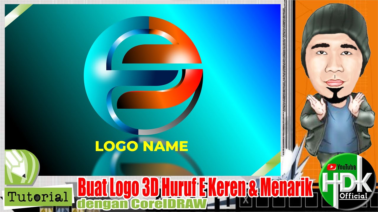 Buat Logo di CorelDraw | BUAT LOGO HURUF E KEREN & MENARIK DI CORELDRAW | Tutorial CorelDraw ...