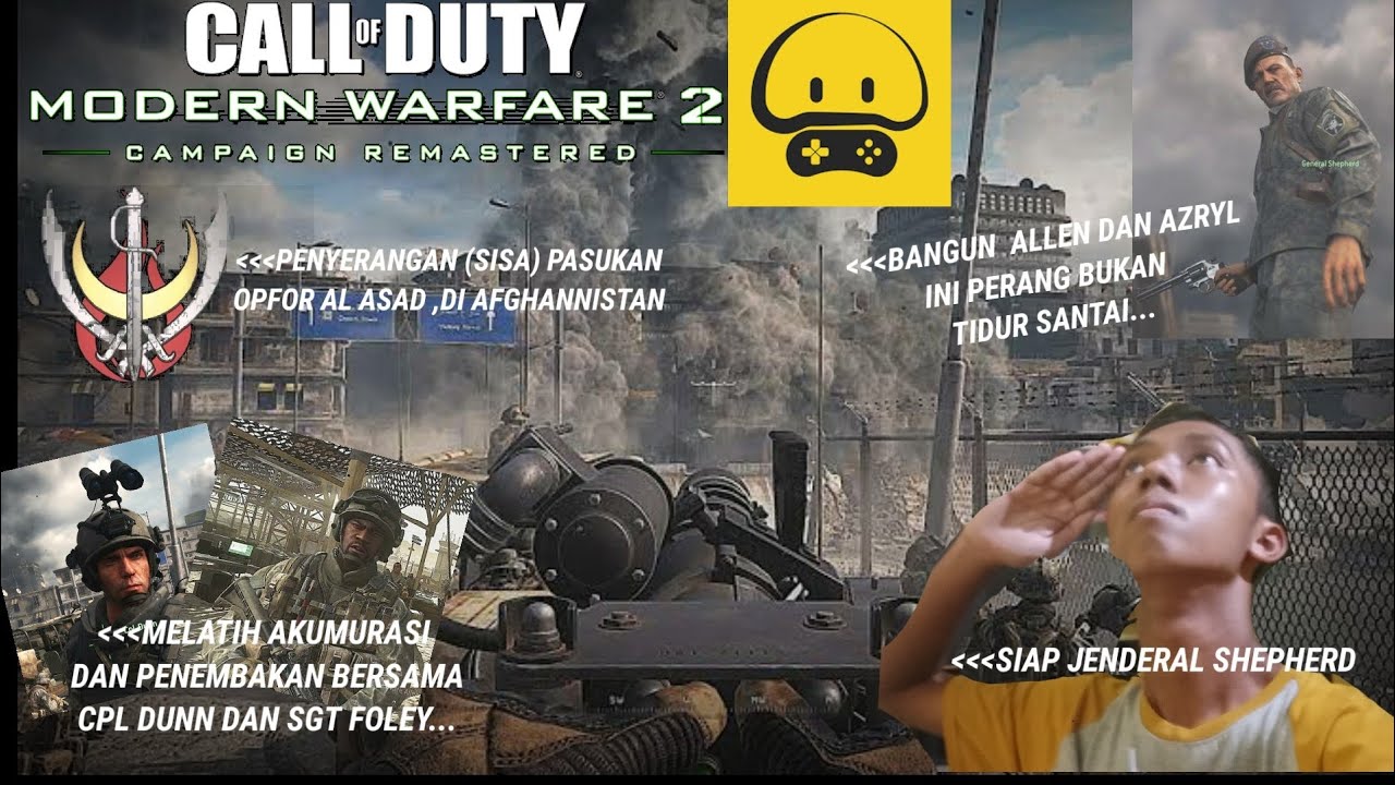 KETIKA AZRYL MAIN COD MW 2 REMASTERED:"PENYERANGAN (SISA) OPFOR AL ASAD ...