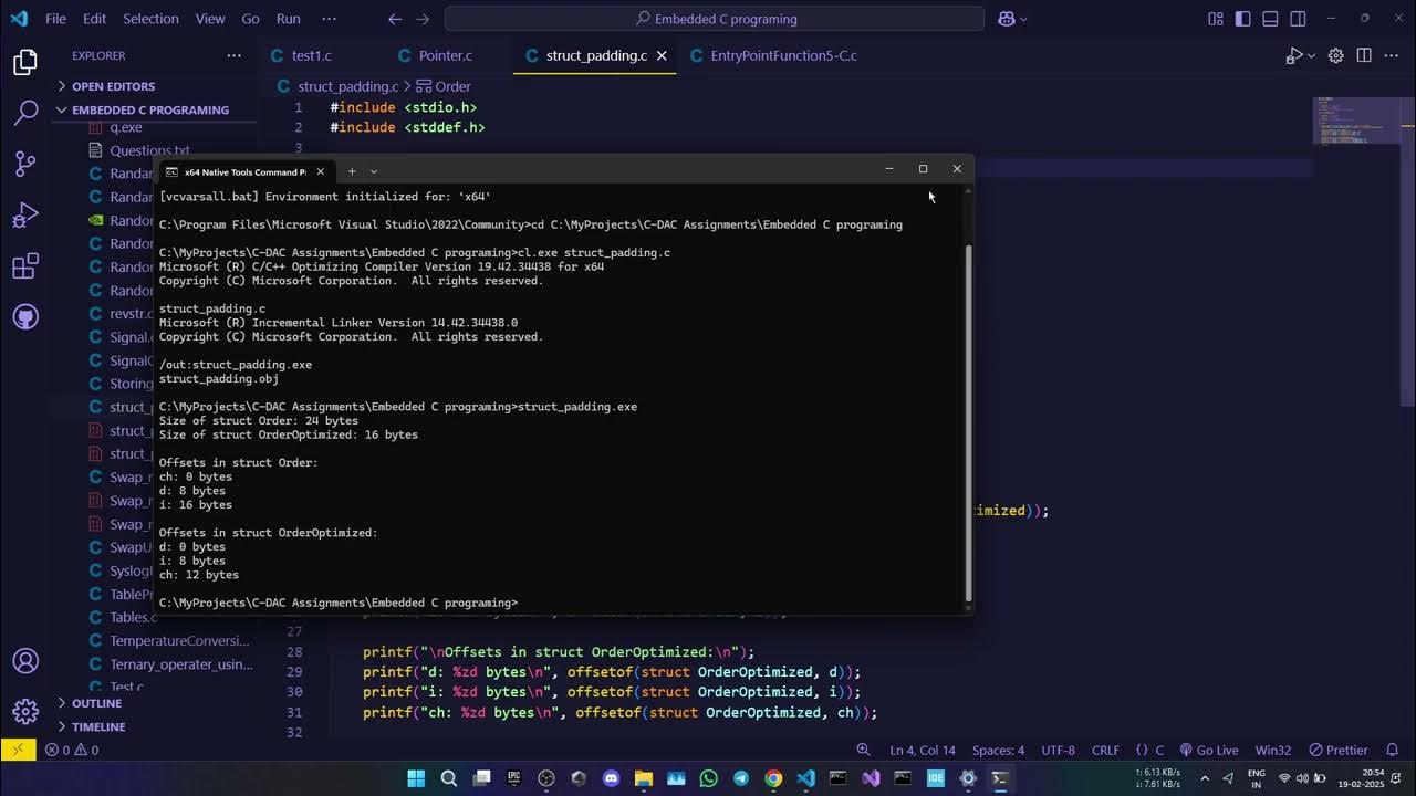 🚀 Struct Padding & Optimization in C | Memory Alignment & Performance Boost - YouTube