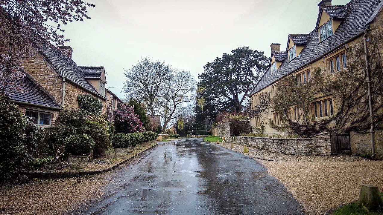 Early Morning Rain Walk in a Cotswold Village & Countryside | First Day ...