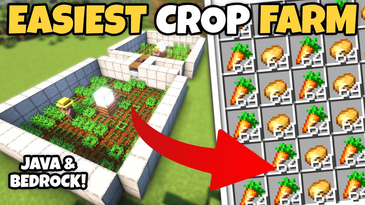 Easiest AFK Villager Multi CROP Farm in Minecraft - 1.21 (Tutorial ...