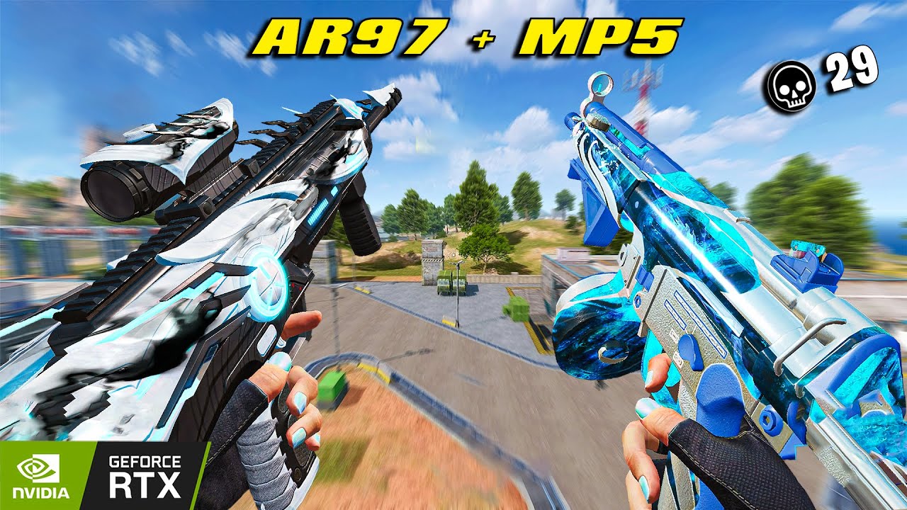 AR97 Moonrise + MP5 Tide 29 Kill random squad Blood strike max graphic ...