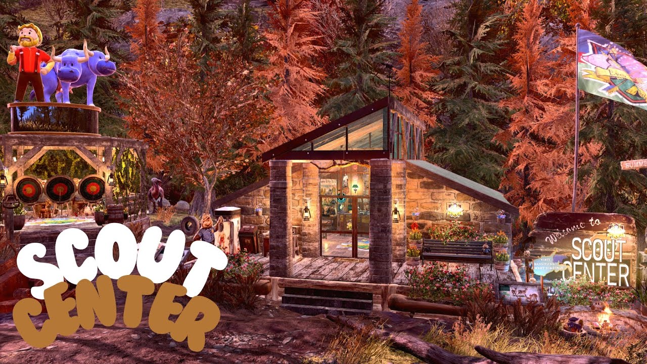 Pioneer Scout Center | Fallout 76 Camp Build - YouTube