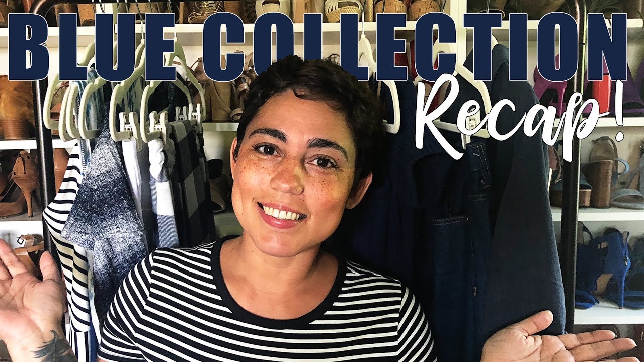 BLUE COLLECTION RECAP: MONTHLY MAKES! - YouTube