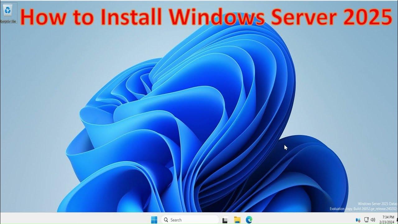 How to install windows server 2025 - YouTube