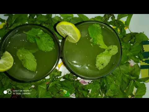 Mint Lemonade | पुदीना नींबू पानी बनाने की विधि made by Purnima ...