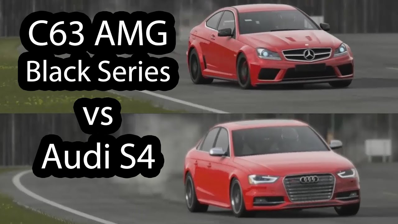 Audi S4 vs MB C63 AMG Black Series Top Gear - YouTube