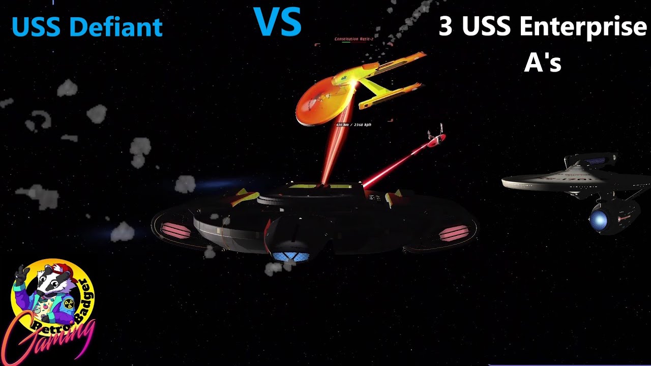 USS Defiant VS 3 USS Enterprise A's | Star Trek Ship Battle | Bridge ...