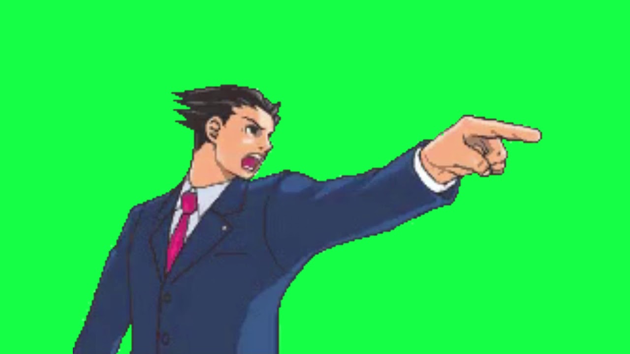 Phoenix Wright Green Screen - YouTube