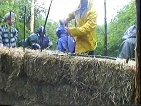 hemp bale building - YouTube
