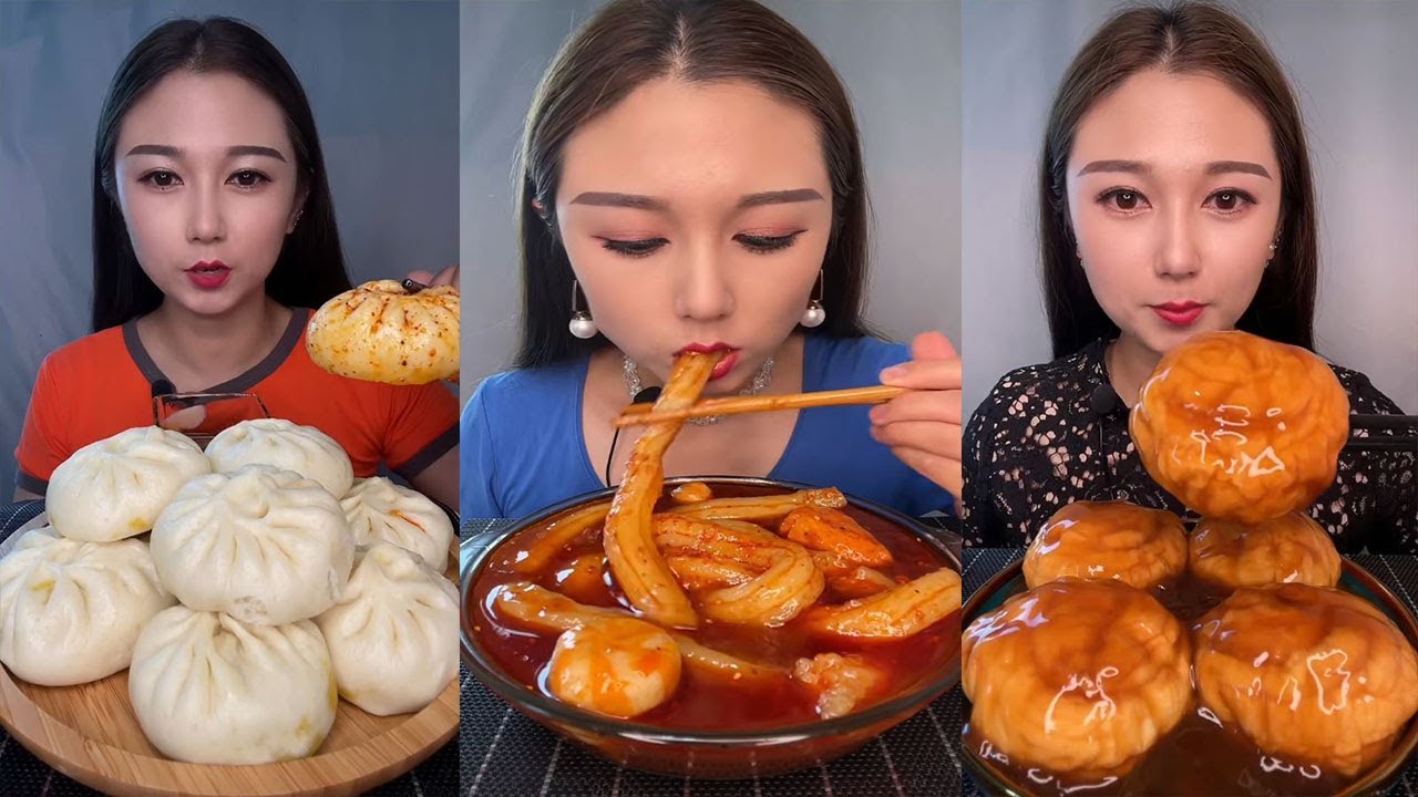 Asmr Mukbang Dumplings Spicy Eating Show Kiki Food Youtube