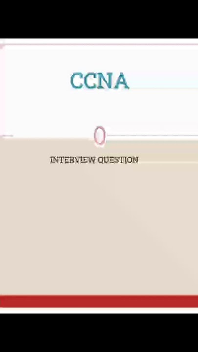 Ccna interview questions #2 - YouTube