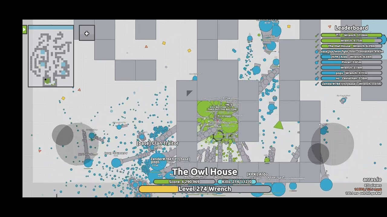 HUGE 6.7 million WRENCH! | Easiest kills in Arras.io Growth Arms Race ...