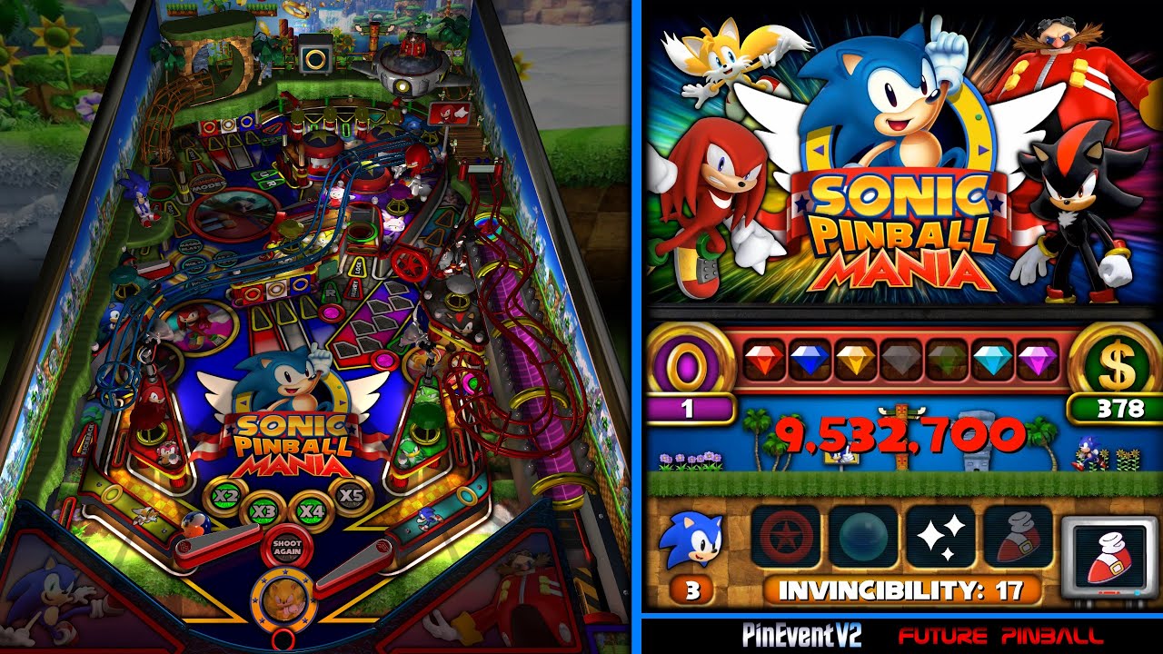 Game Room Solutions vPinball- Sonic Pinball Mania (PinEvent V2 - FizX ...