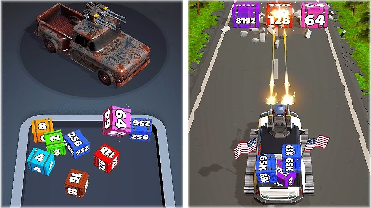 Car Rush 2048 MAX LEVEL of Game - YouTube