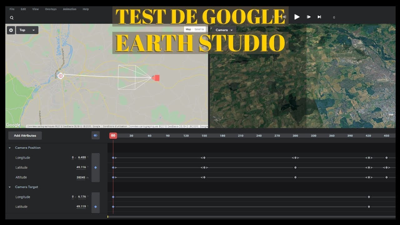 Test de Google Earth Studio - YouTube