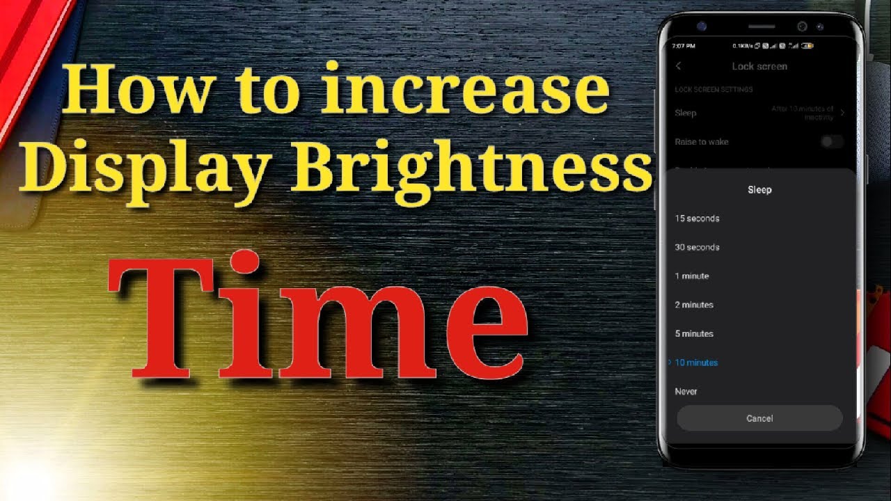 How to increase display Brightness Time in Redmi/Mi/Poco devices//Phone ...