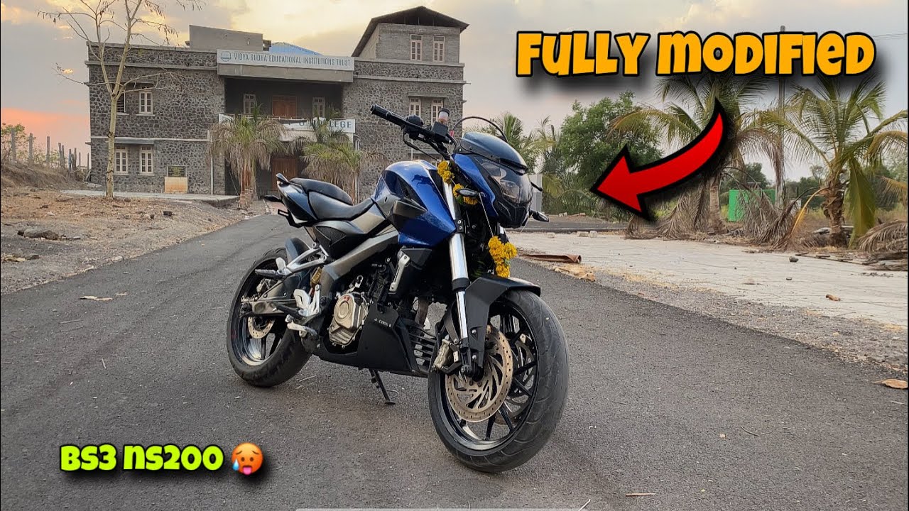 Fully loaded modified ns200 with dual disc 😍 how to install dual disc ...