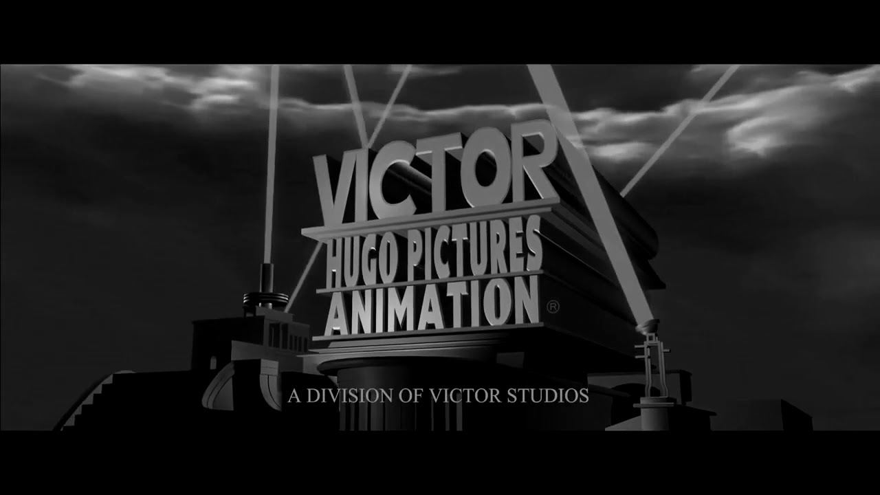 Victor Hugo Pictures Animation logo (2005-2014) (Black and White ...