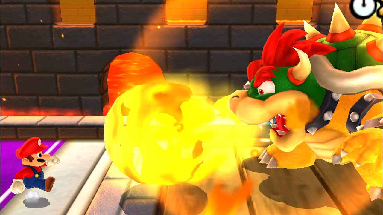 Raccoon Bowser vs Super mario - YouTube