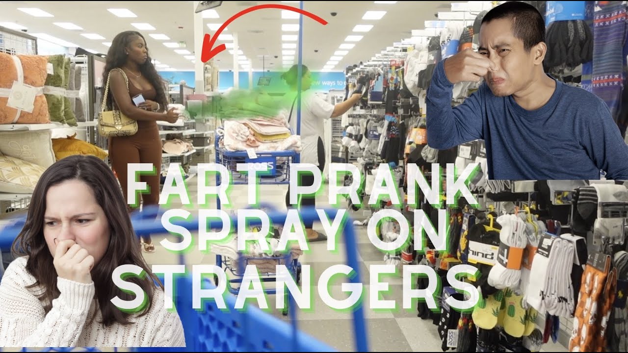 FART SPRAY PRANK ON STRANGERS IN PUBLIC 🤢😷 - YouTube
