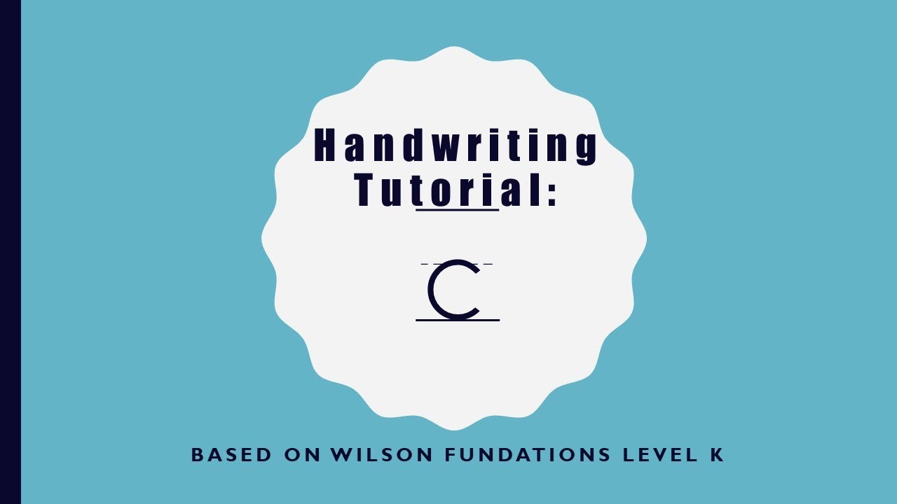 Handwriting Tutorial: c (lowercase) - YouTube